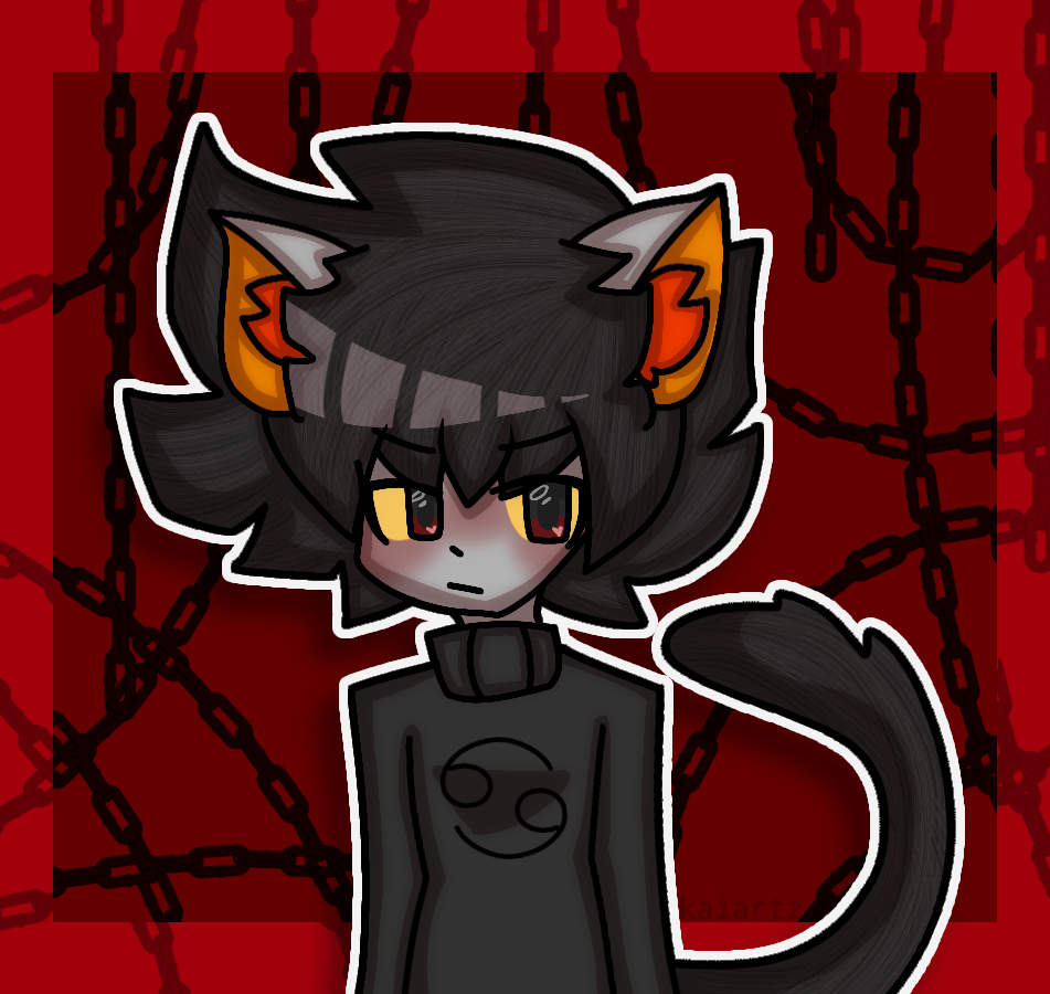 karkat as a cat! - ibisPaint