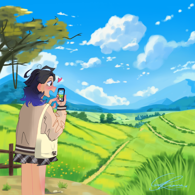 cool landscape 🏞 - ibisPaint