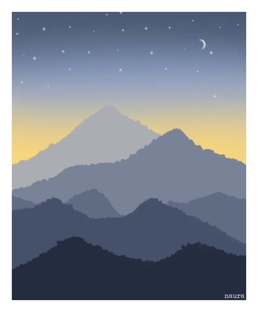 mountains - ibisPaint