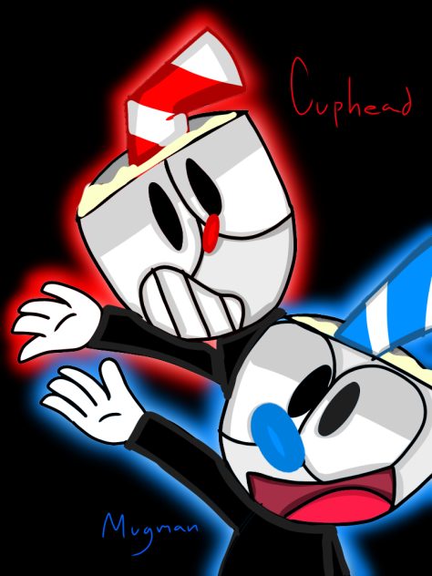 Cuphead and mugman - ibisPaint