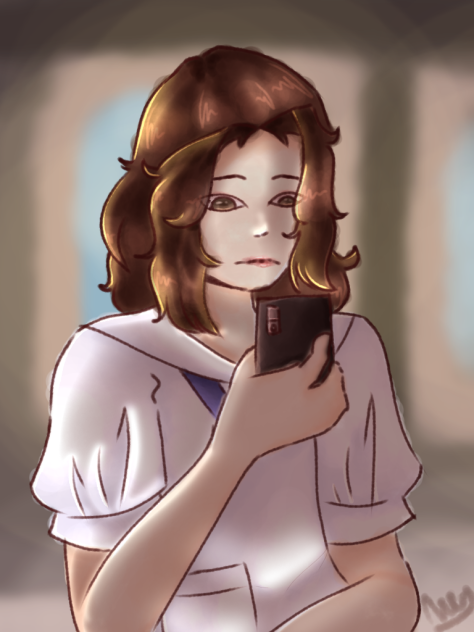 someone on my school bus - ibisPaint