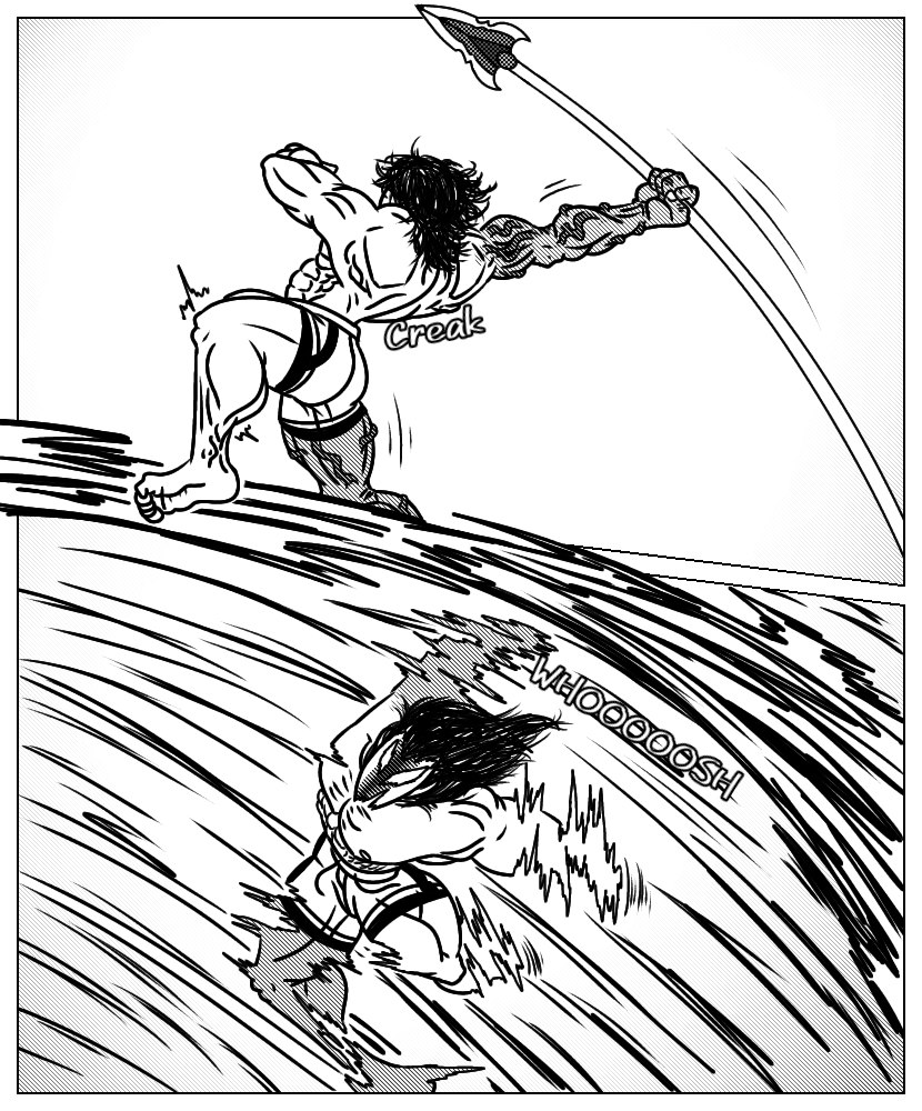 Spear throwing - ibisPaint