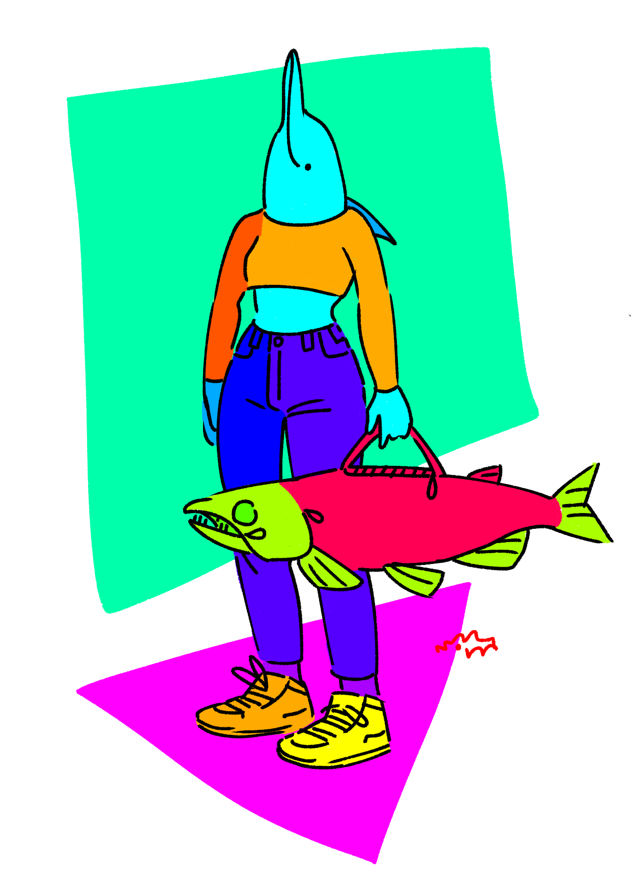 Salmon Duffle - ibisPaint