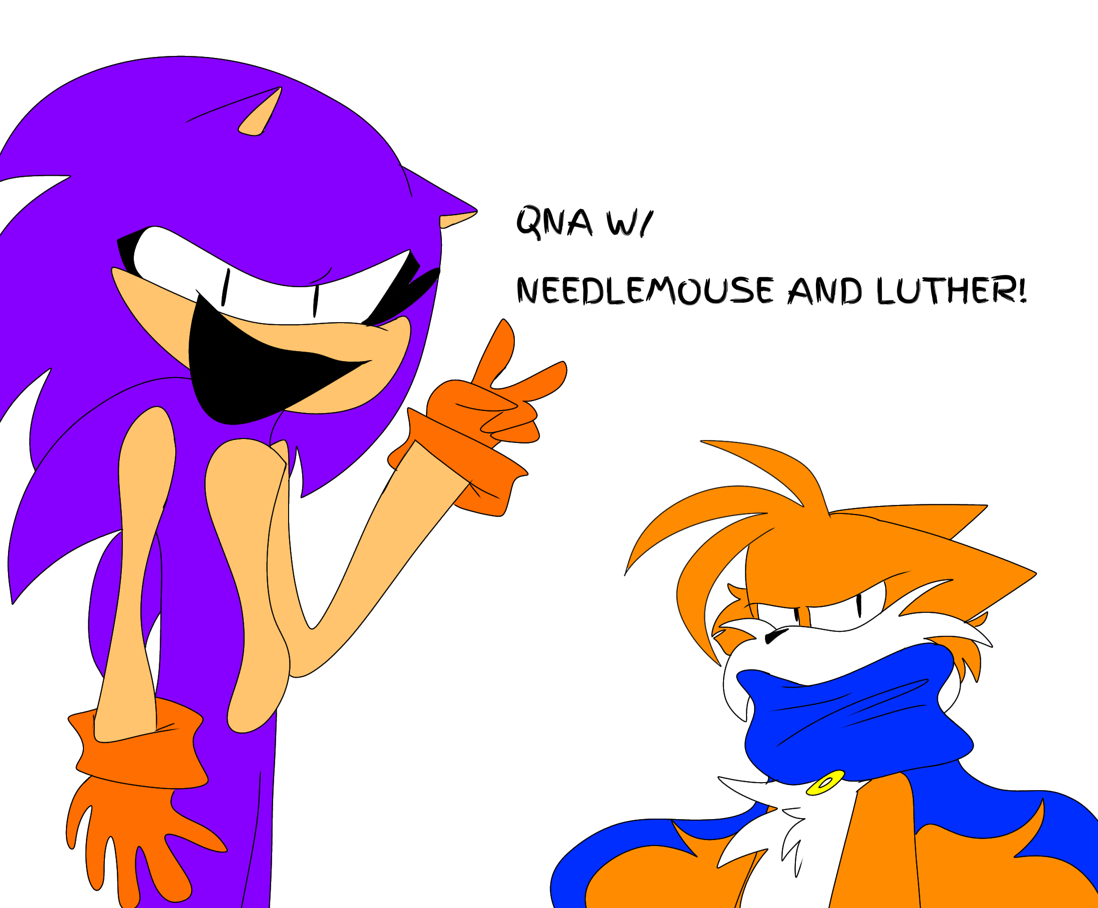 QNA WITH NEEDLEMOUSE AND LUTHER - ibisPaint
