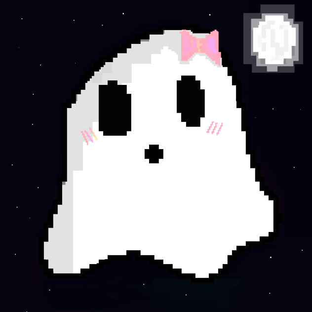 Kawaii Pixel Ghost - ibisPaint