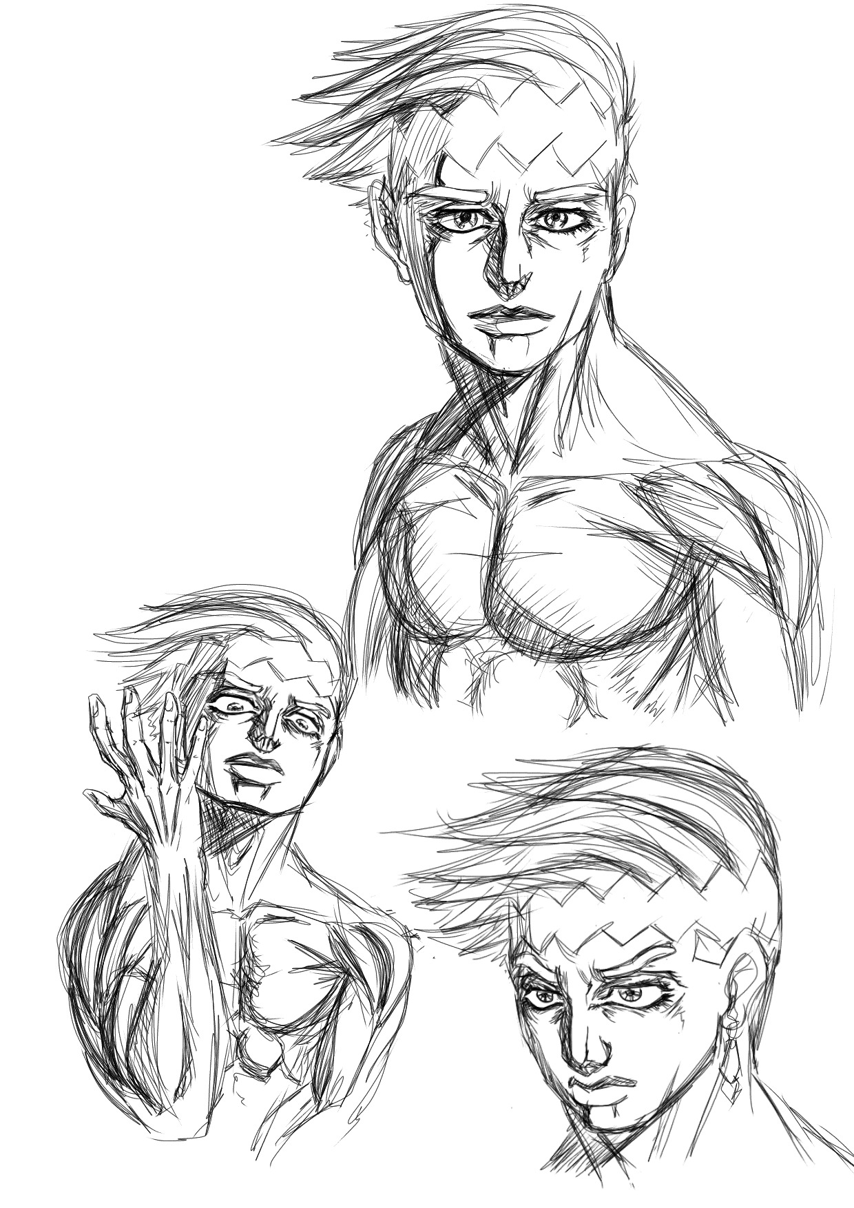 JJBA4 Rohan(araki style+ my style) - ibisPaint