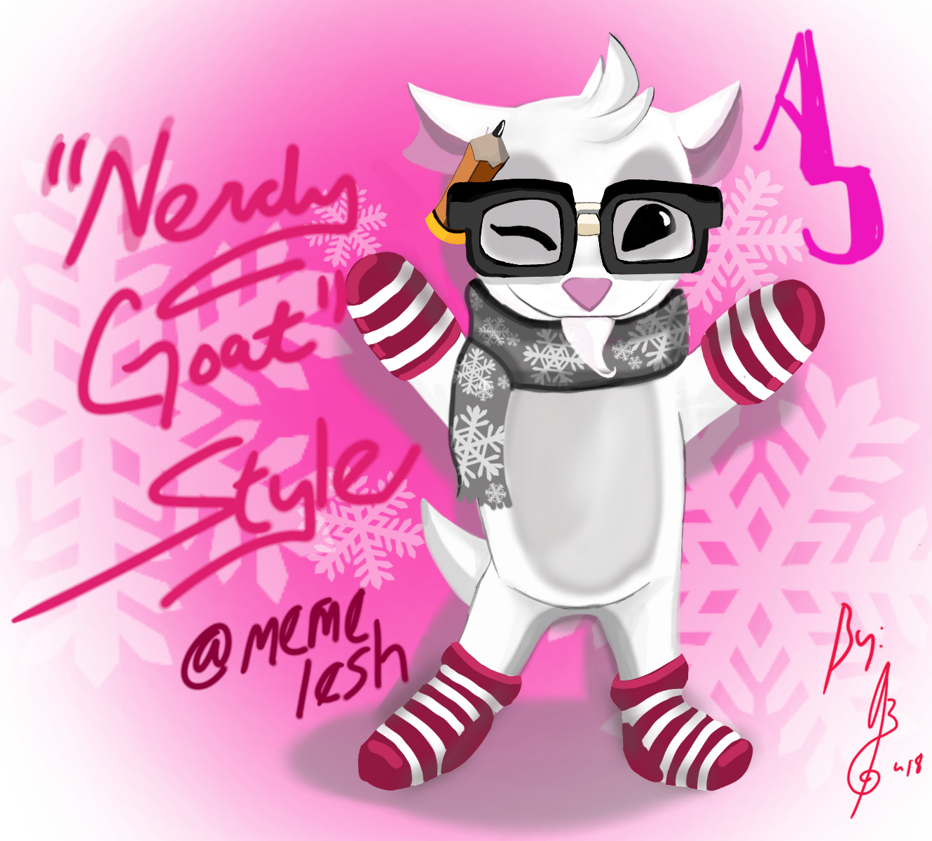 Nerdy Goat! - ibisPaint