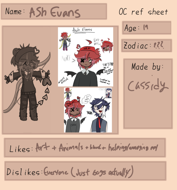 Character ref sheet for mc - ibisPaint