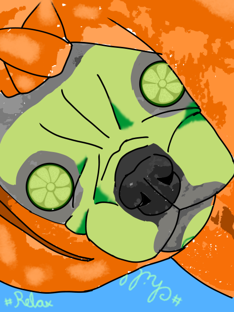 chill dog - ibisPaint