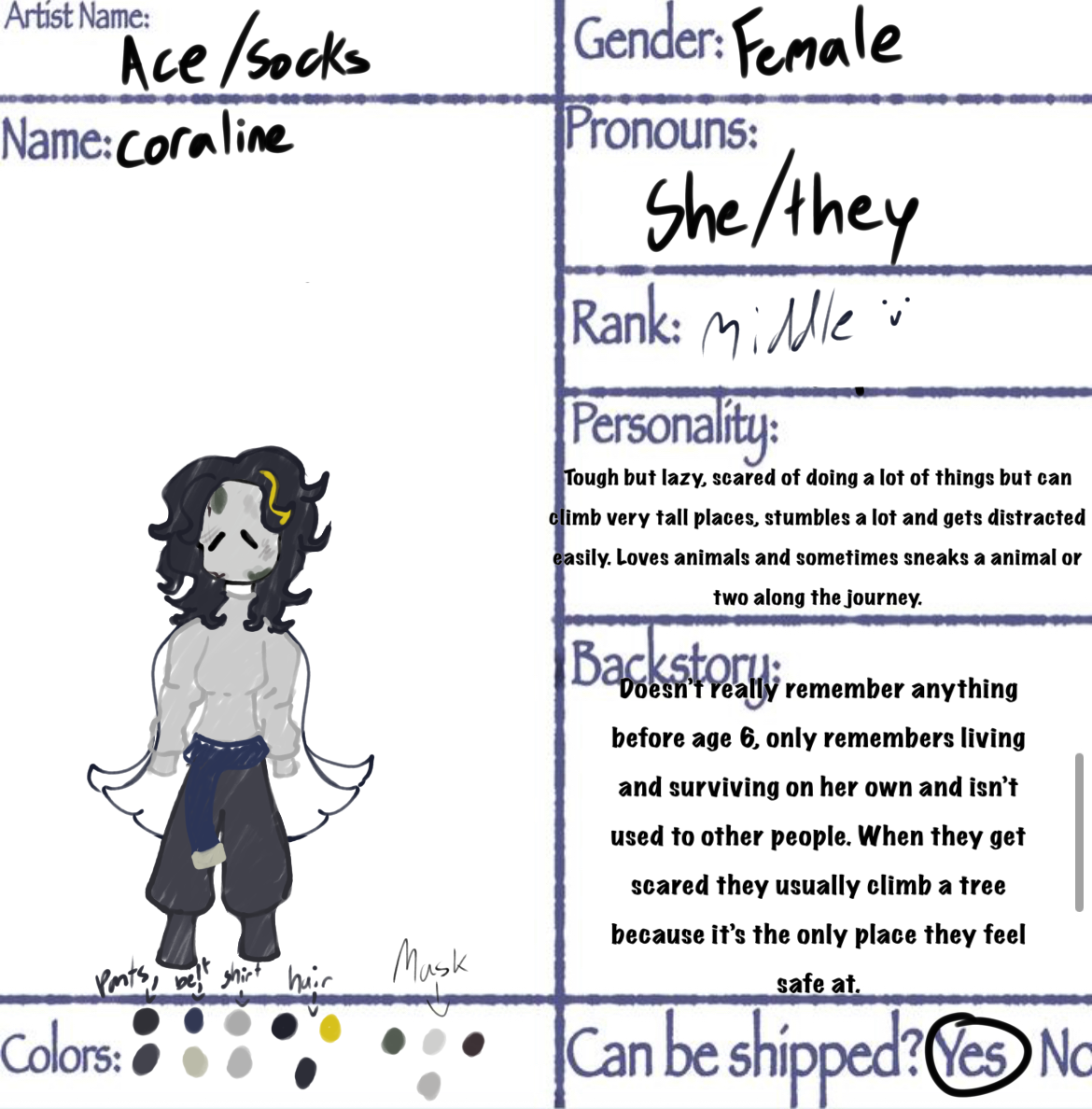 CHARACTER SHEEEET - ibisPaint