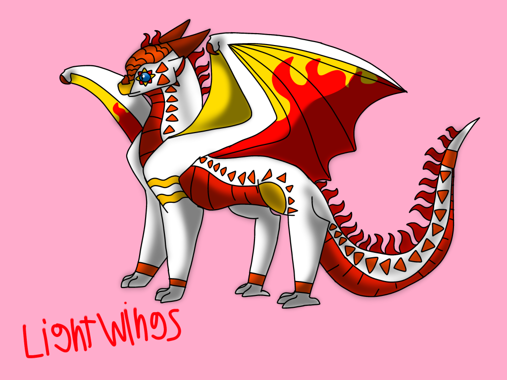 Wings of fire. Wof. FanTribe. LightWings - ibisPaint