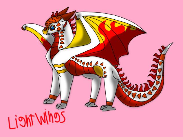 Wings of fire. Wof. FanTribe. LightWings - ibisPaint