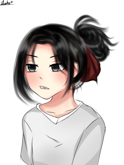 messy hair - ibisPaint
