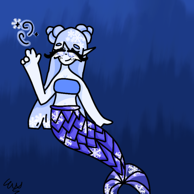 winter mermaid - ibisPaint