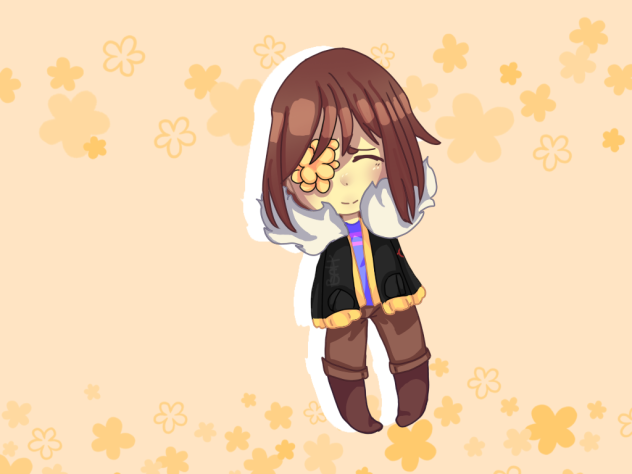 Chibi Flowerfell Frisk Speedpaint - ibisPaint