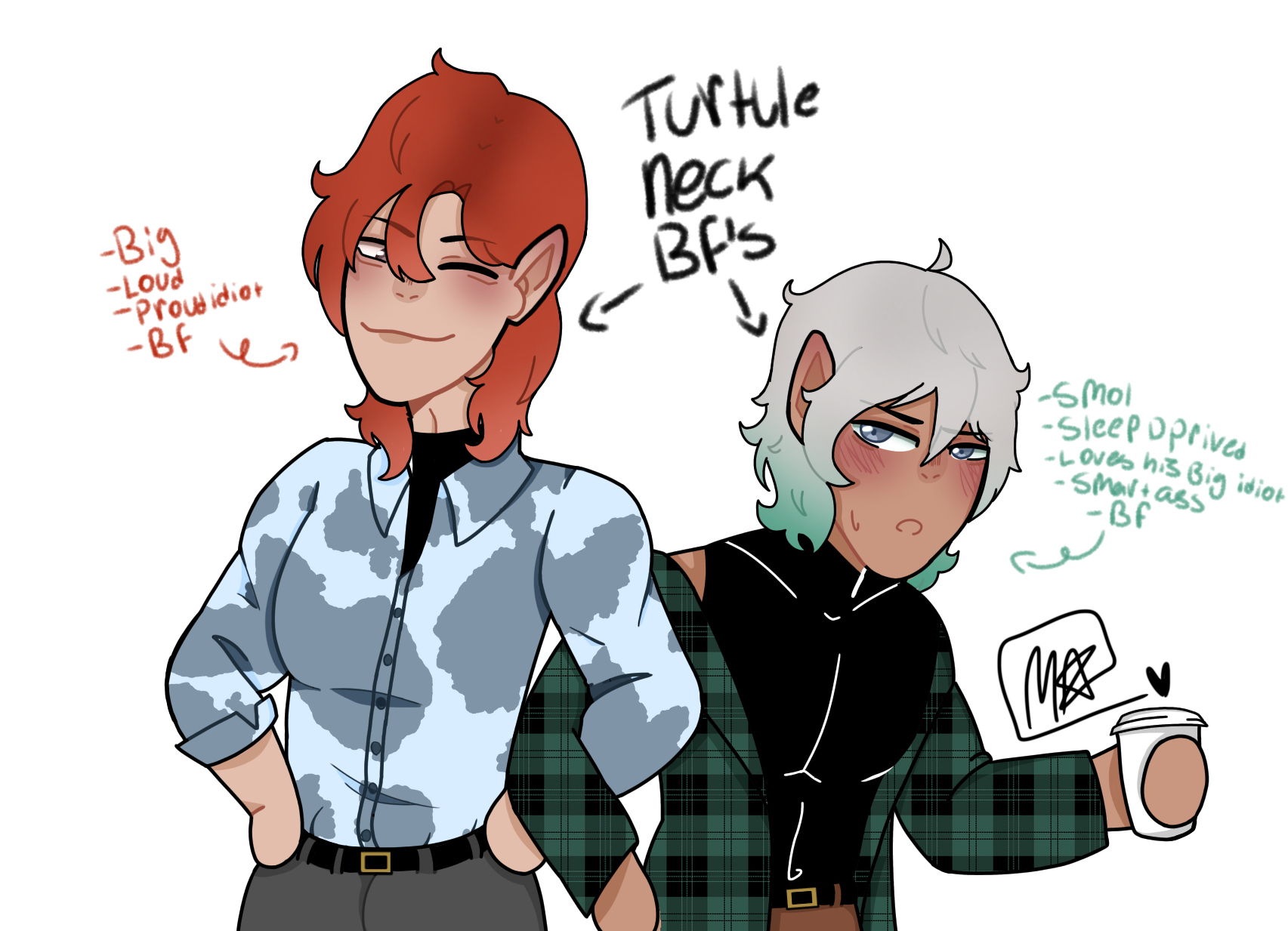 Riki x Naegi - ibisPaint