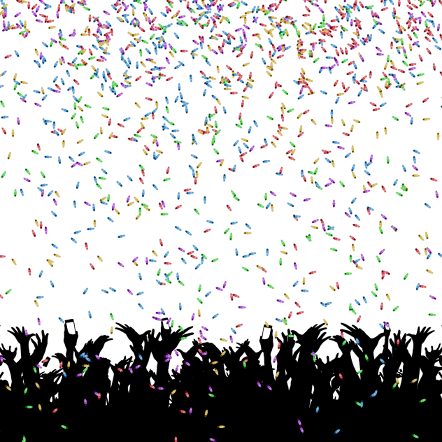 Cheering crowd background 1 - ibisPaint