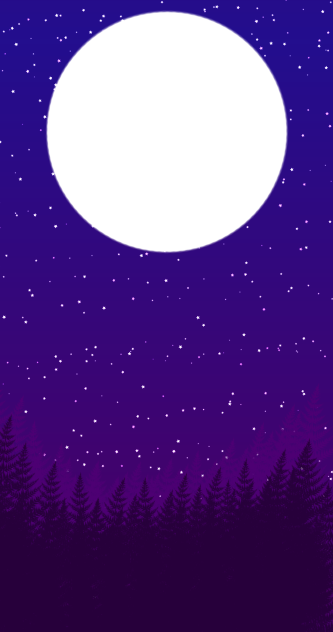 Forest Under The Moon - ibisPaint