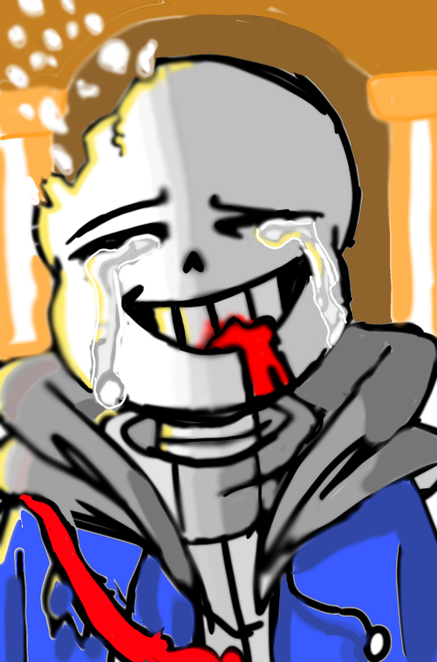 Morte do Sans Undertale rota Genocida - ibisPaint