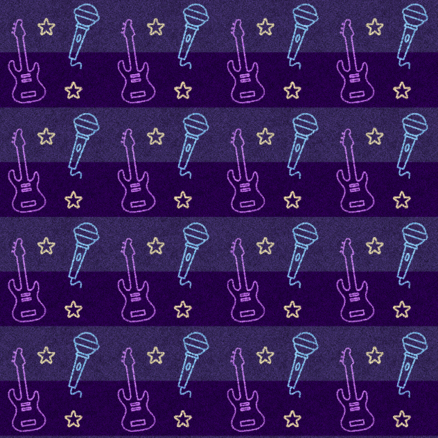 Guitar and microphone pattern - ibisPaint