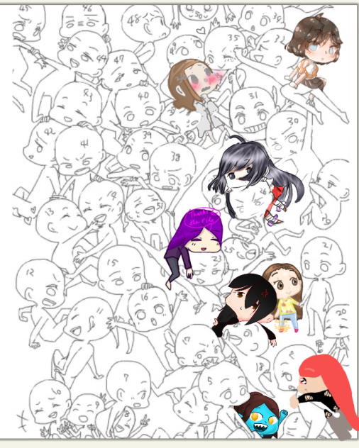Soo many chibi's collab - ibisPaint