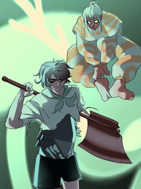 Water and Axe - ibisPaint