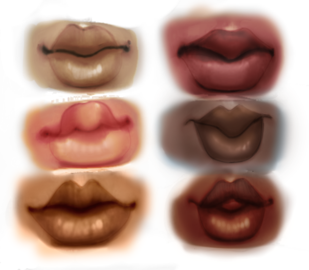 differents types of black lips - ibisPaint