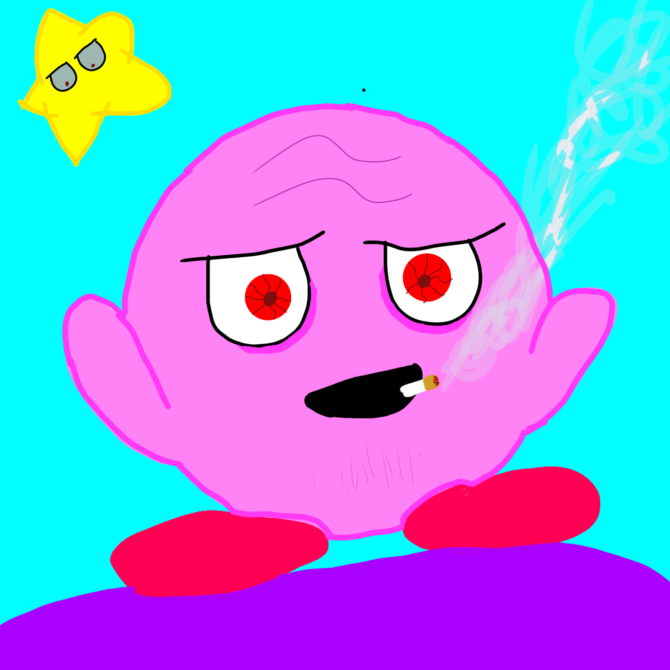 Kirby demaciado drogado NFT - ibisPaint