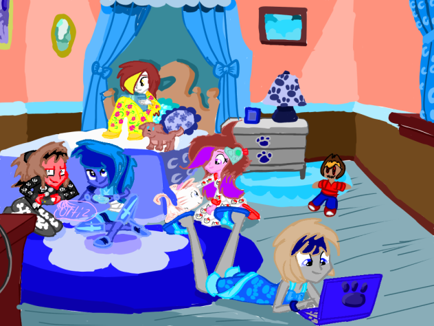 MLP Equestria girls sleepover - ibisPaint