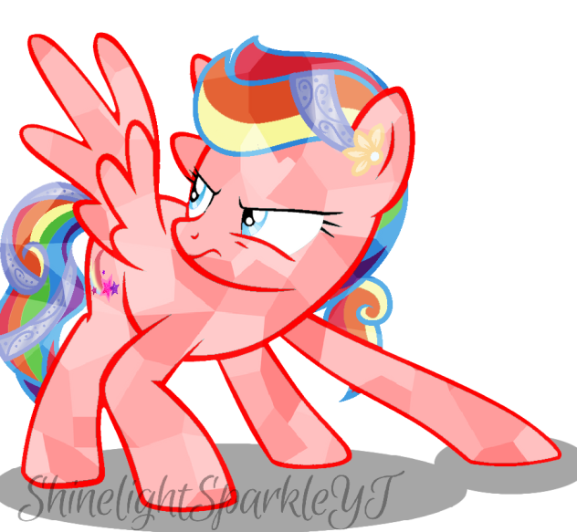 Rainbow Lightning Crystal Pony - ibisPaint