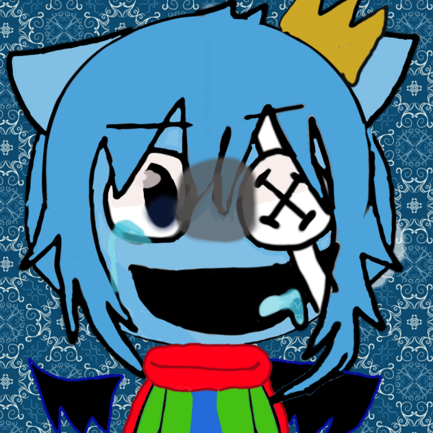 Blue blueberry lazy ass king Benjamin - ibisPaint