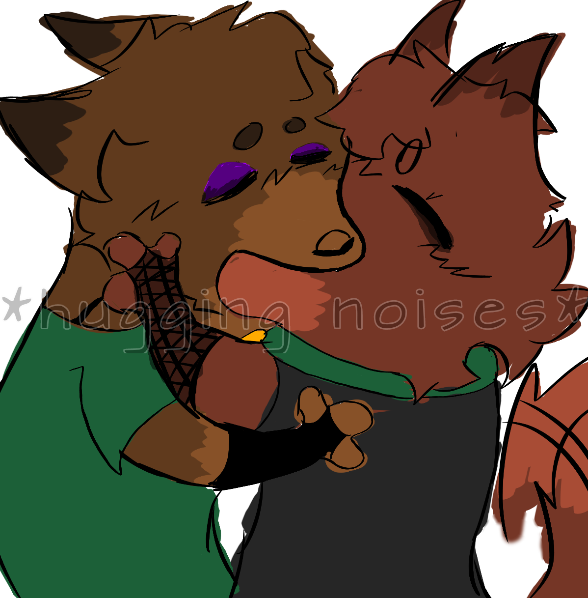 they're just hugging - ibisPaint