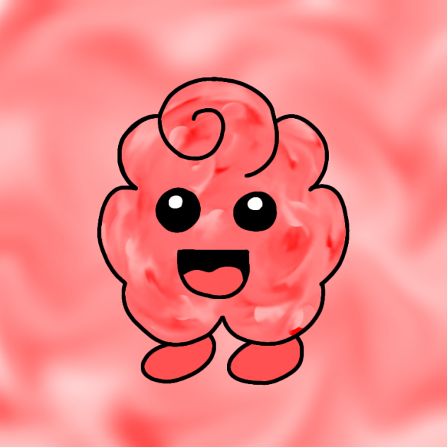 Red puff - ibisPaint