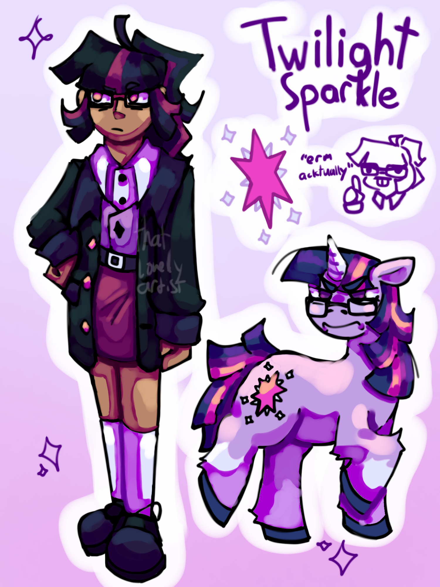 Twilight except she's a human 😨 - ibisPaint