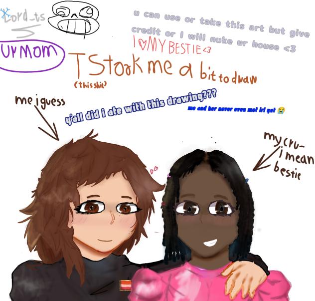 drawing of me and my irl bestie - ibisPaint