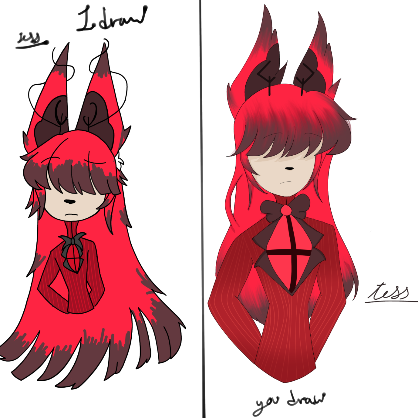 I draw you draw with a catch. - ibisPaint