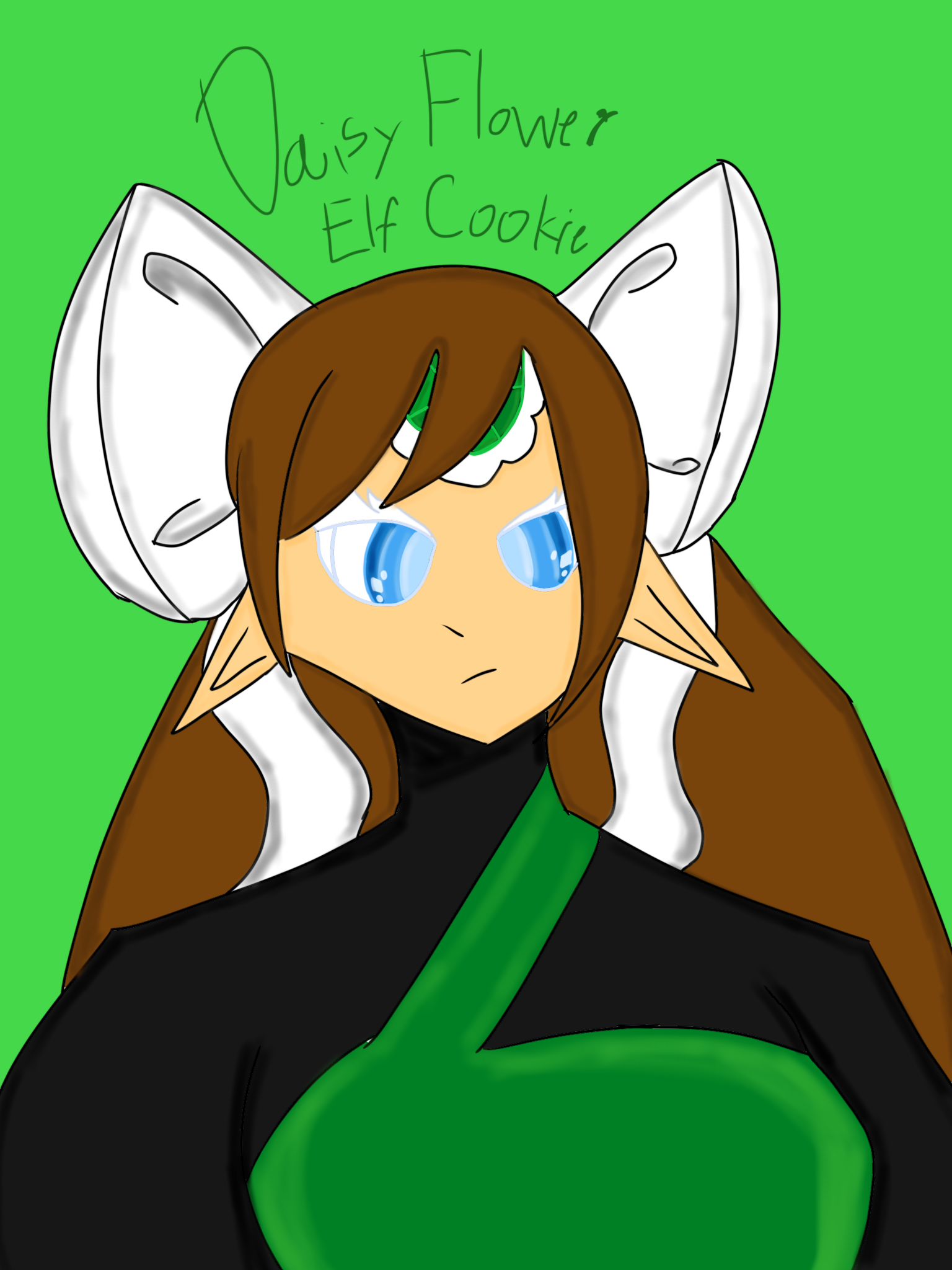 Daisy flower Elf cookie - ibisPaint