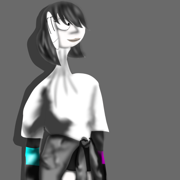 Me In Tim Burten Style - ibisPaint