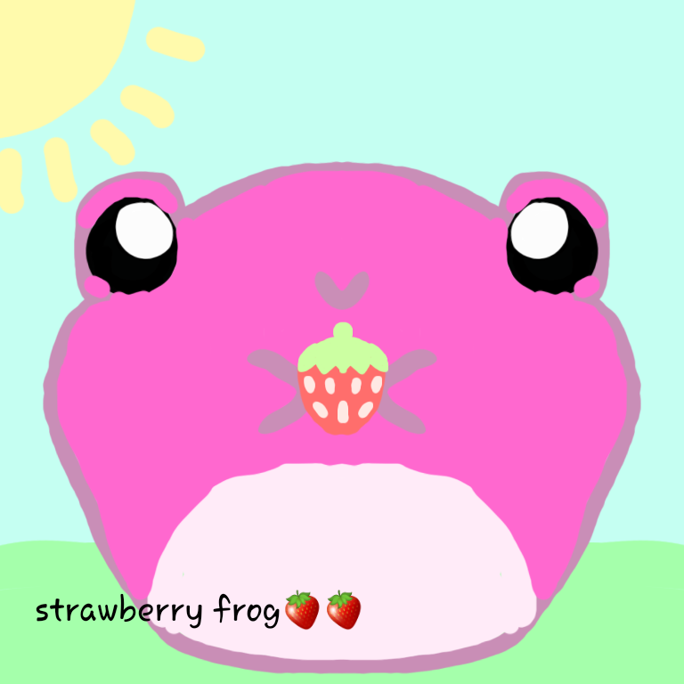 strawberry frog - ibisPaint