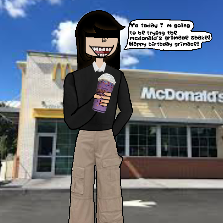 Happy birthday grimace - ibisPaint