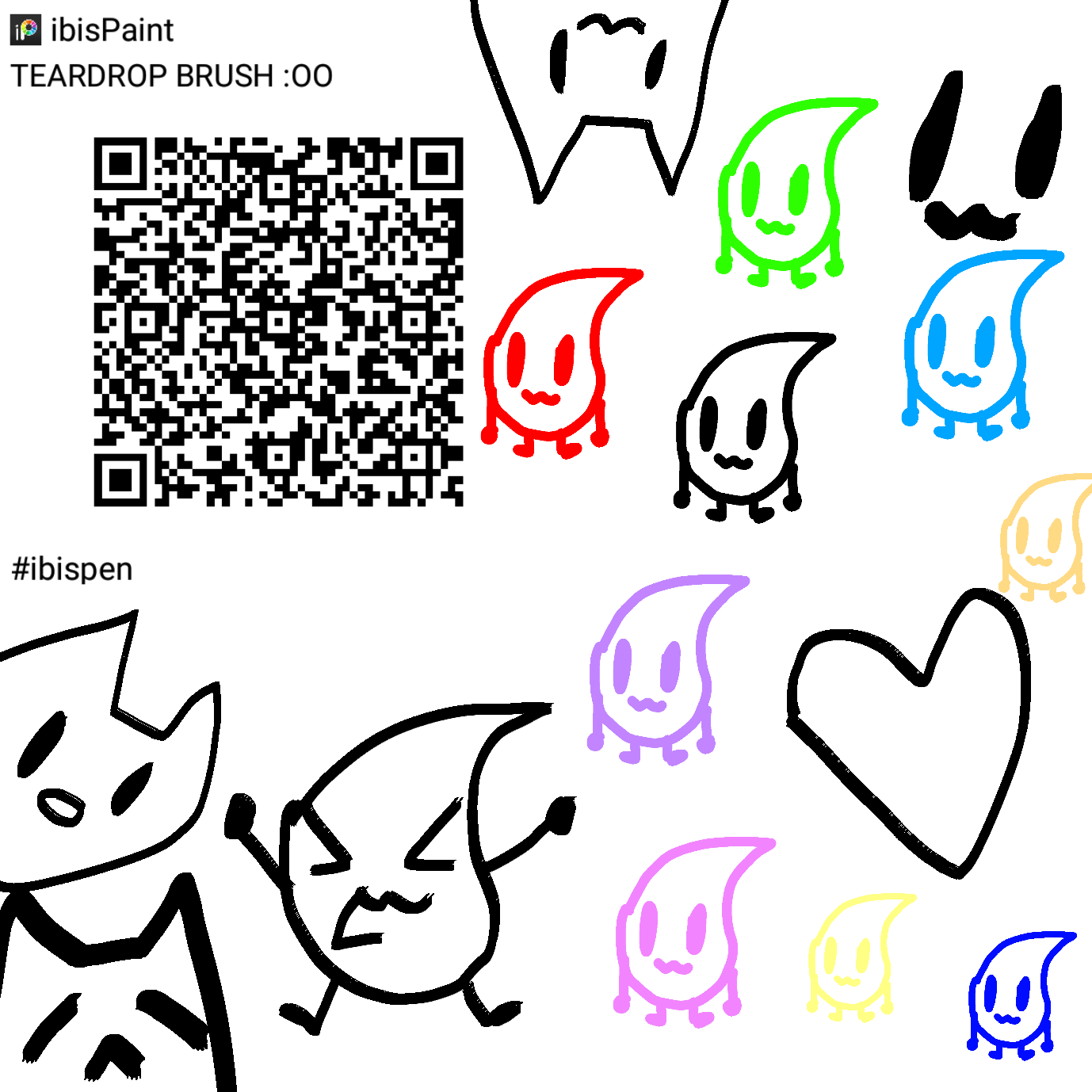 TEARDROP FROM BFDI BRUSH!! - ibisPaint