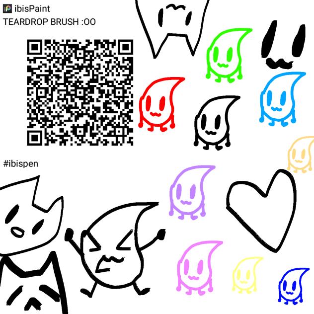 TEARDROP FROM BFDI BRUSH!! - ibisPaint