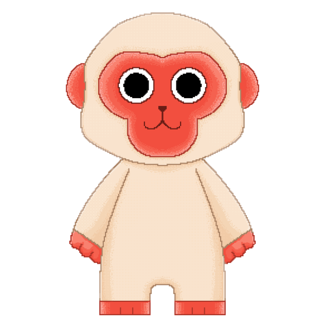 snow monkey (pixel) - ibisPaint