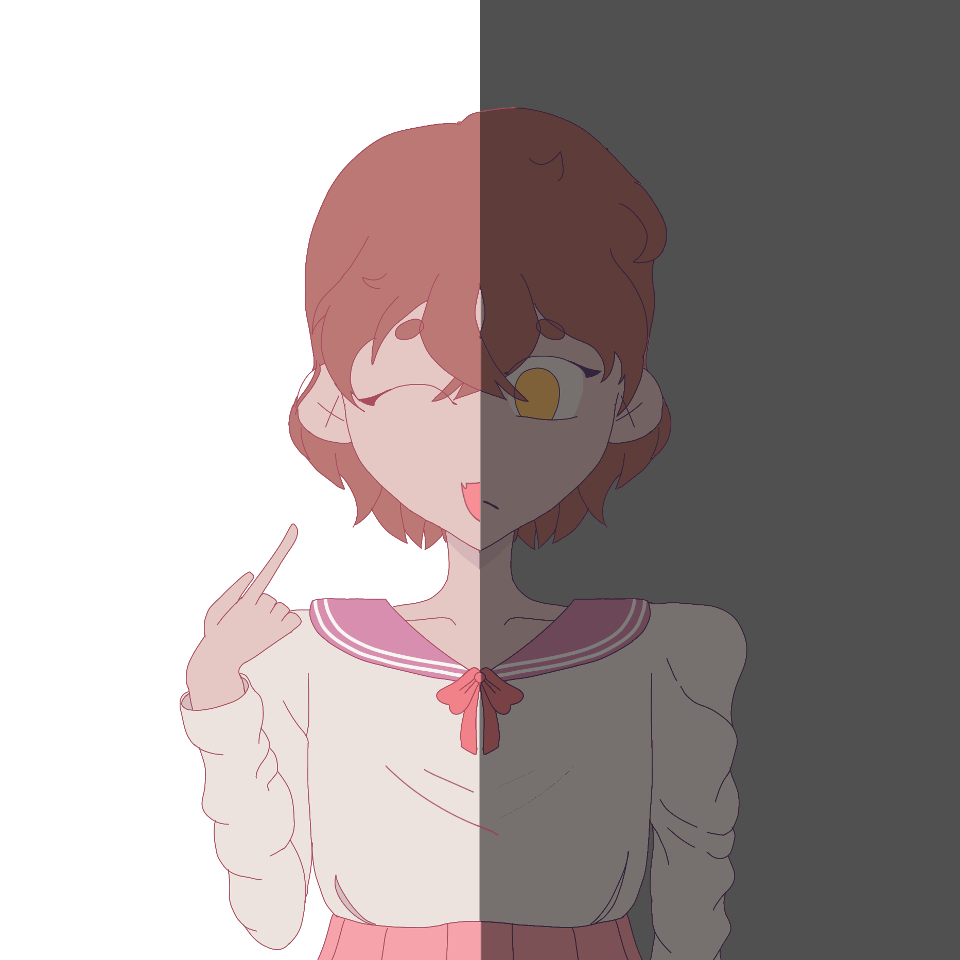 two different sides - ibisPaint
