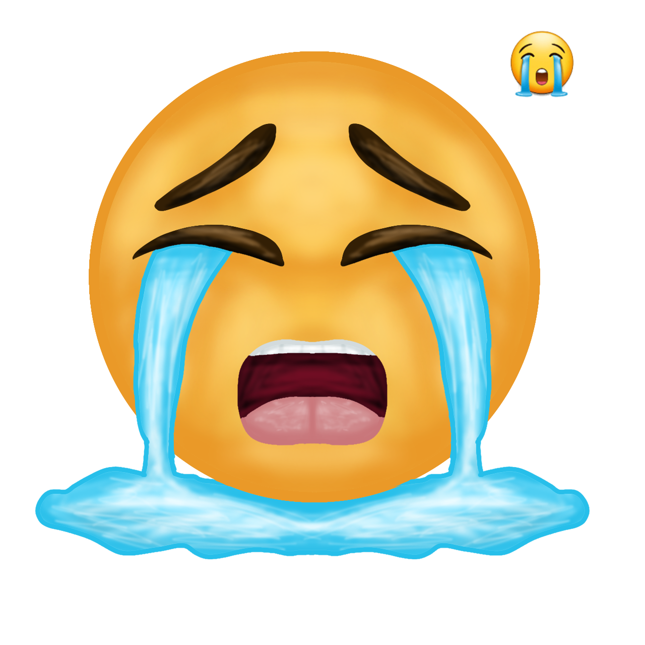 Sobbing Emoji - ibisPaint