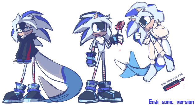 refsheet Endi the hedgehog - ibisPaint