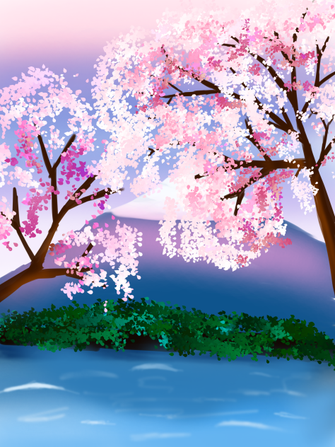 simple scenery - ibisPaint