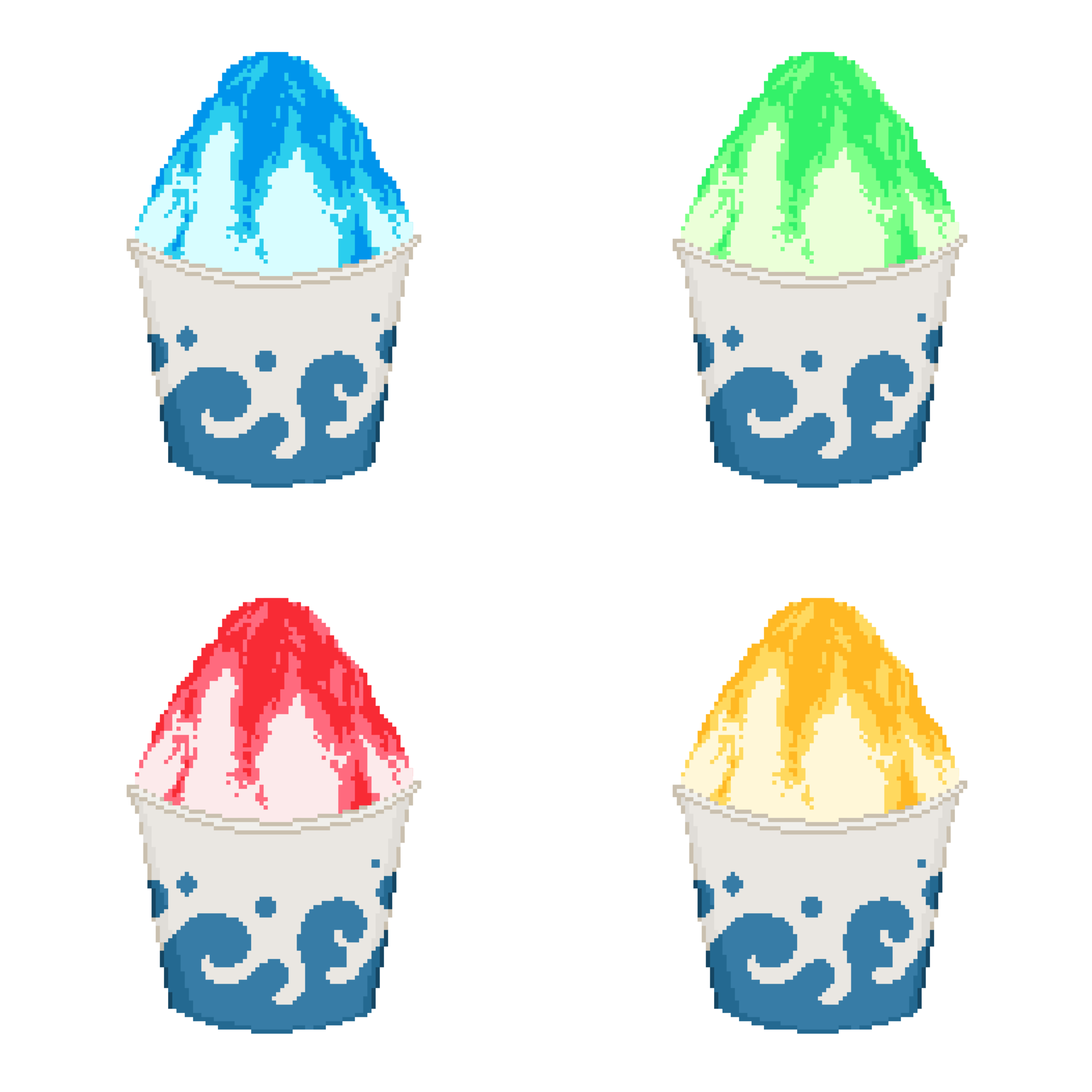 shaved ice (pixel) - ibisPaint
