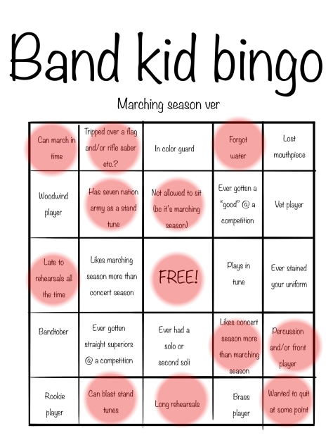 Marching Band Bingo! - ibisPaint