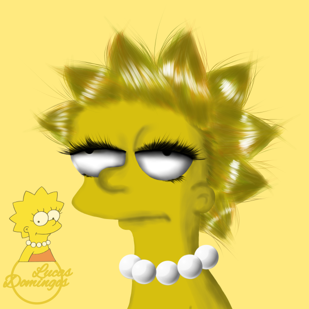 desenho da Liza Simpson. - ibisPaint